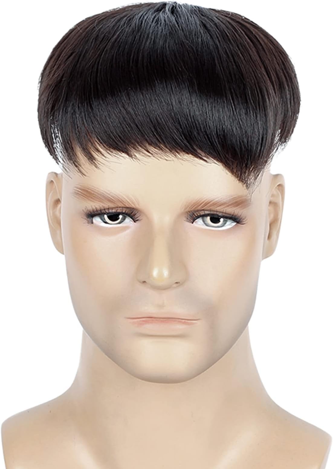 Amazon.com : Askuang Hair Toupee for Men Clip in Crown Topper Hair ...