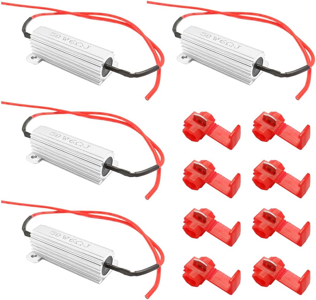 Amazon.com: Osilly 50W 6Ohm Load Resistors, 4pcs Car LED Decoder ...