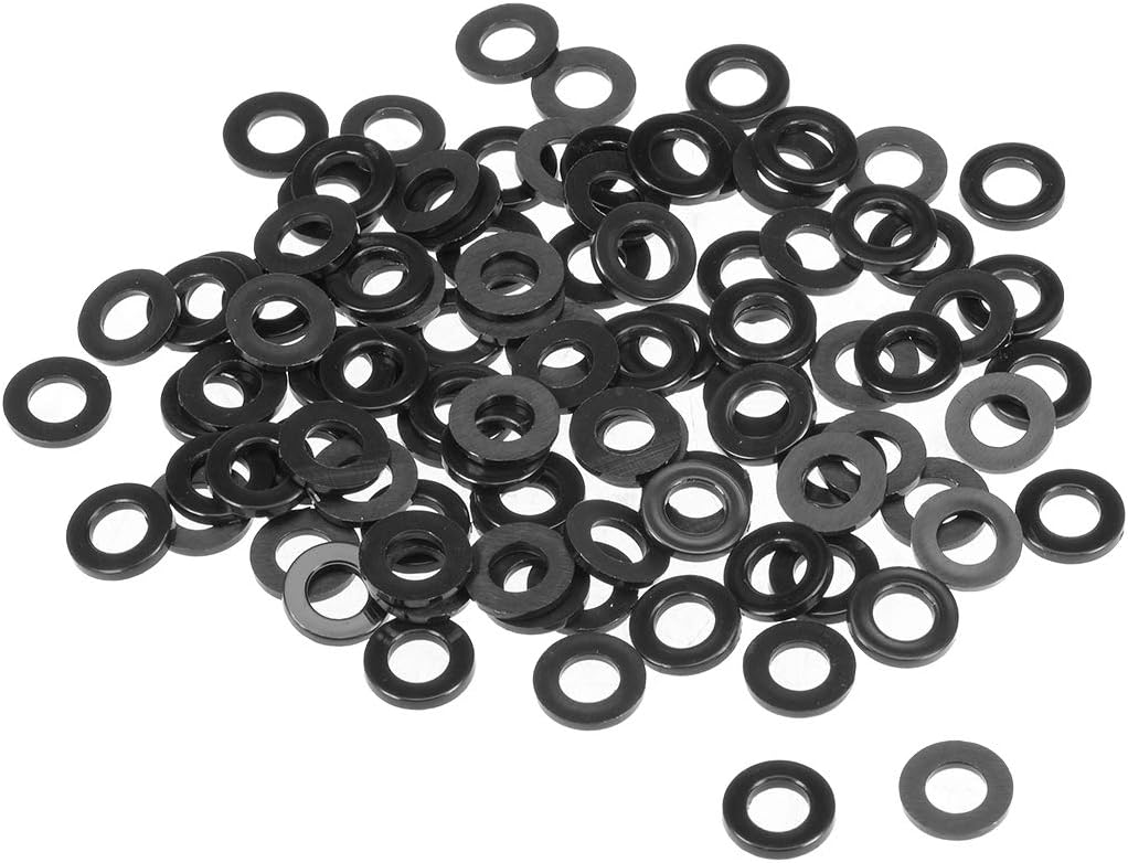 Amazon.com: uxcell Nylon Flat Washers 12mm OD 6mm ID 1.5mm Thickness ...