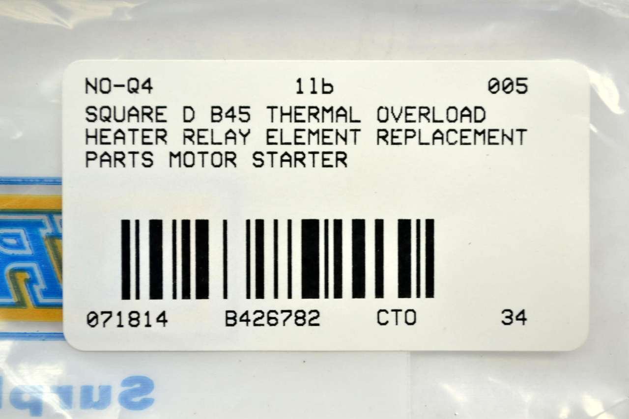 Square D Heater Element Chart