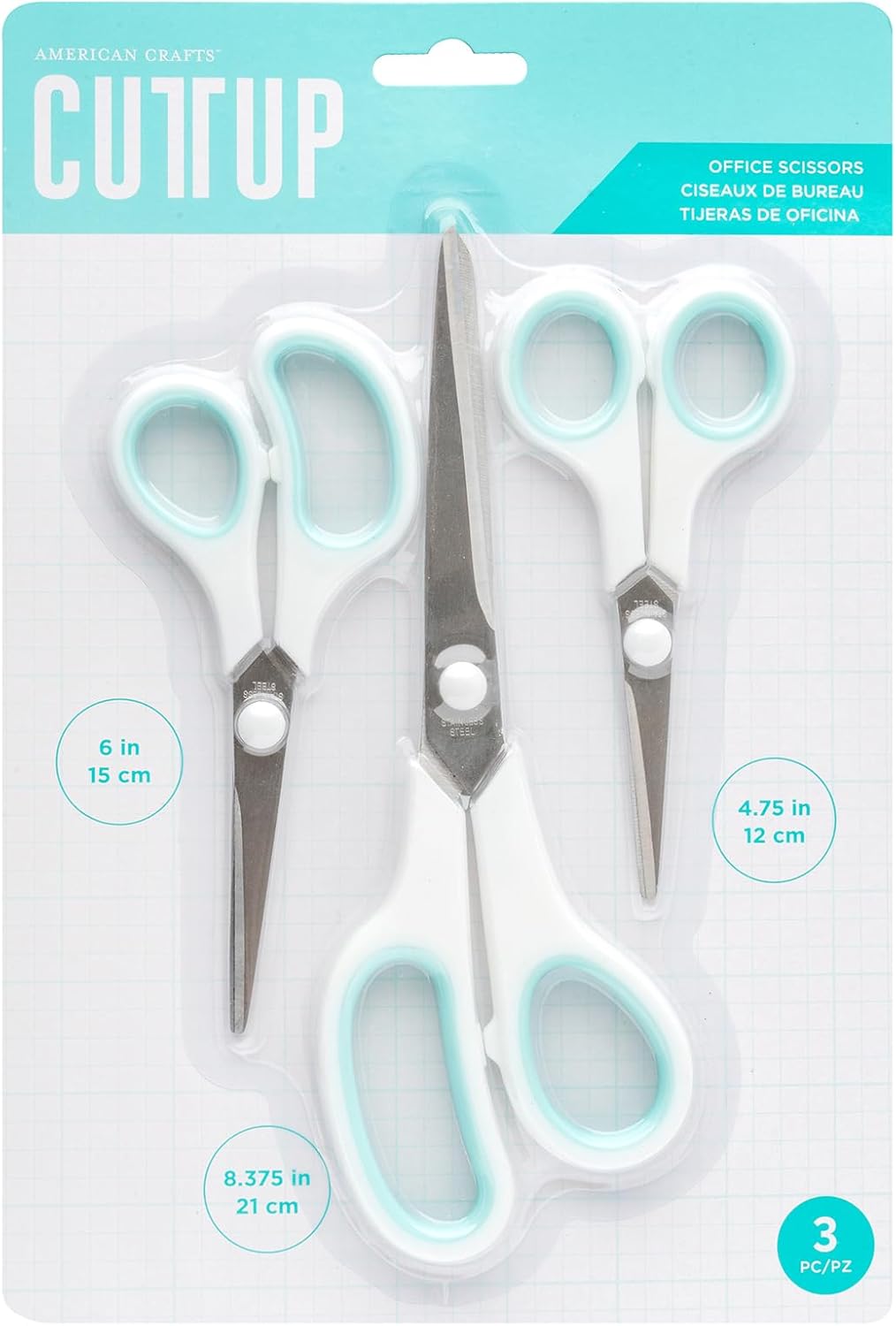 Amazon.com: Office Scissors - 3 Pack by American Crafts