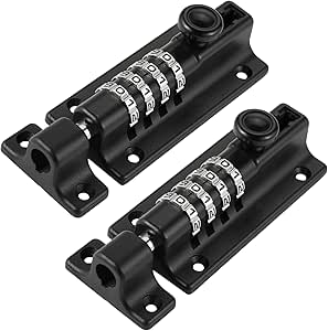 Combination Locking Bolt 2 Pack, Thickened Solid Zinc Alloy Combination ...