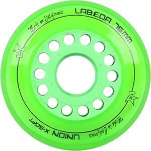 Labeda Roller Hockey Wheel Union Green 76mm X-Soft (74A) : Amazon.co.uk ...