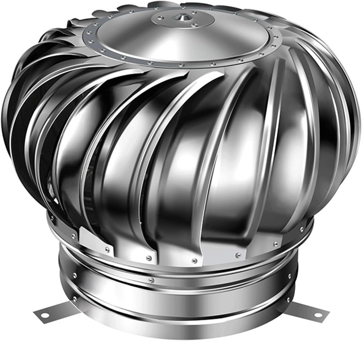 Amazon.com: 12-in Roof Turbine Ventilator, 201 Stainless Steel Roof ...