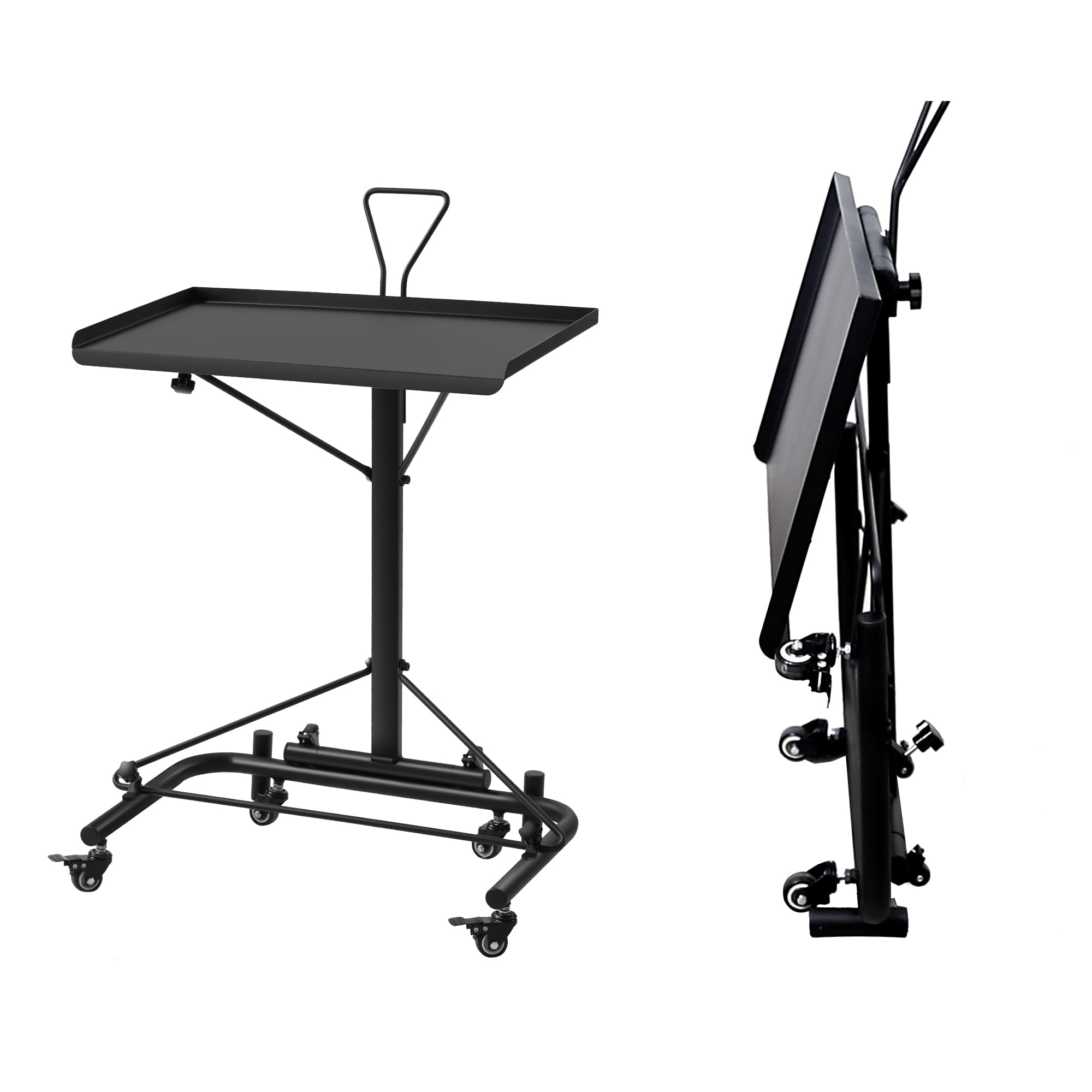 POARMEEY Premium Folding Tattoo Workstation Cart Table with 360 Degree ...