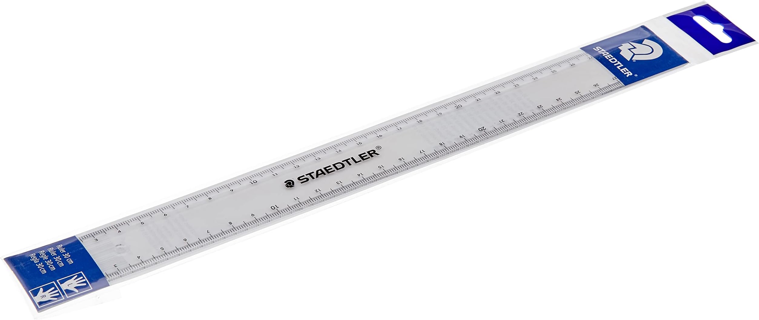 STAEDTLER Ruler, 30 cm Length, Double-Sided Scale for Left- and Right ...