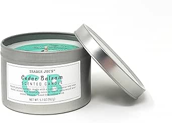 Amazon.com: Cedar Balsam Candle 5.7 oz/162g by Trader Joes (Pack of 1) : Grocery & Gourmet Food