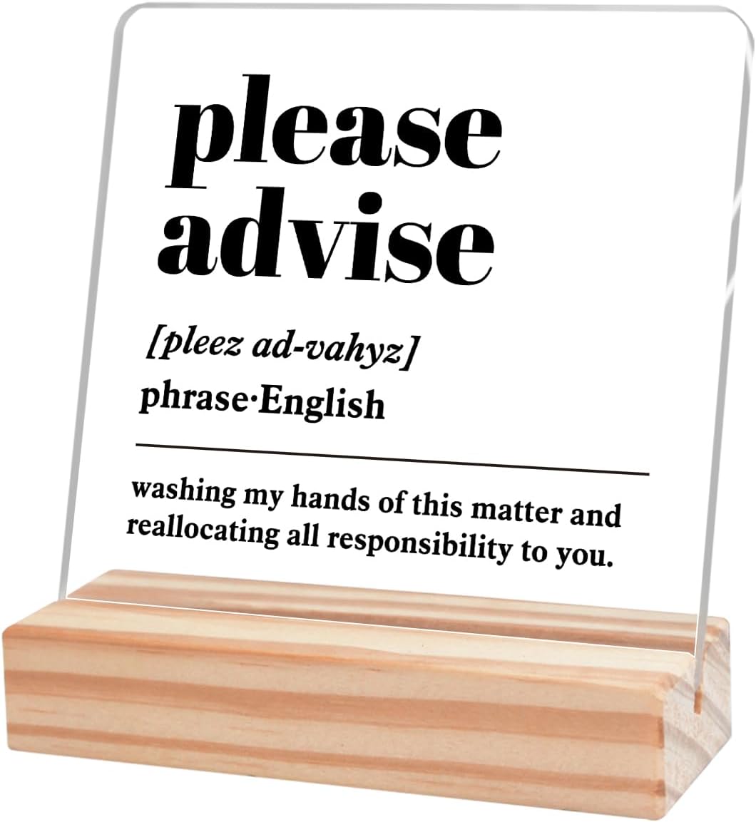 Amazon.com: aPamr Funny Office Desk Decor Coworker Gift for Women Men ...