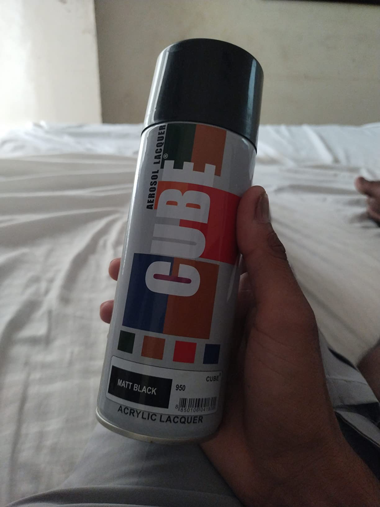 Cube Aerosol Spray Paint Can 400ml Multipurpose (BLACK) : Amazon.in ...