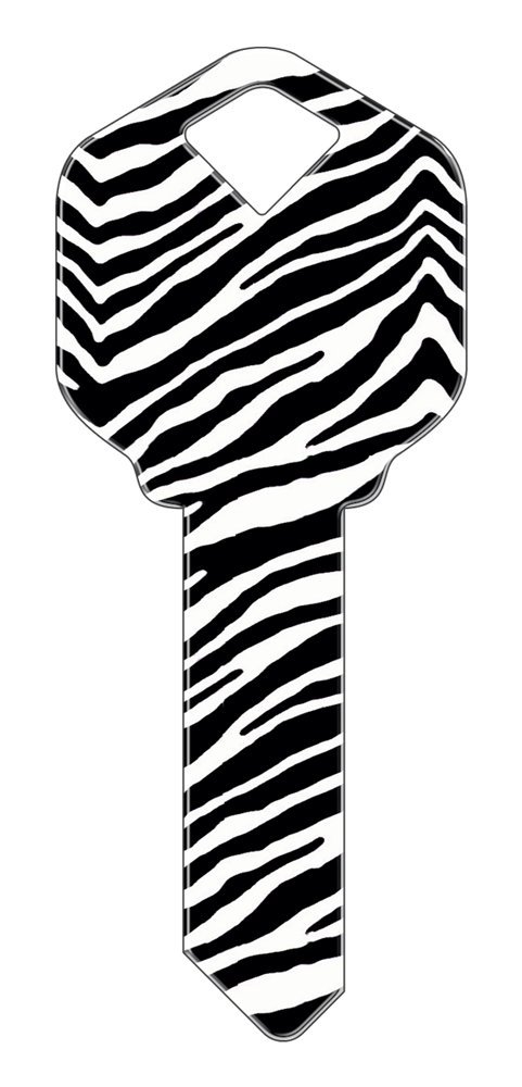 Pack of 5 Blank HK24 Zebra Designer Keys for KW1 Kwikset Style Locks ...