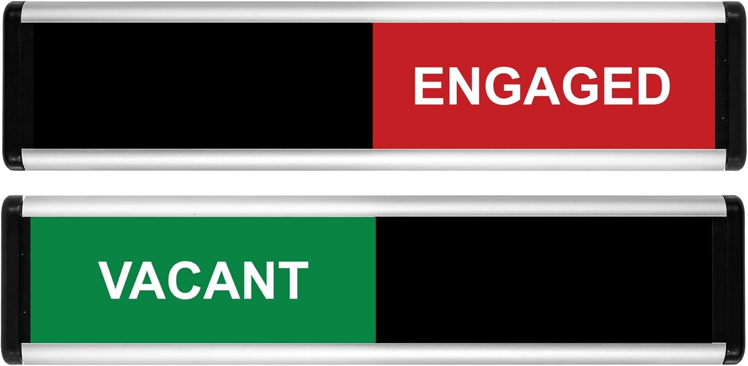 ViroDisplay® Vacant/Engaged Sliding Door Sign – Green/Red Edition – 214 ...