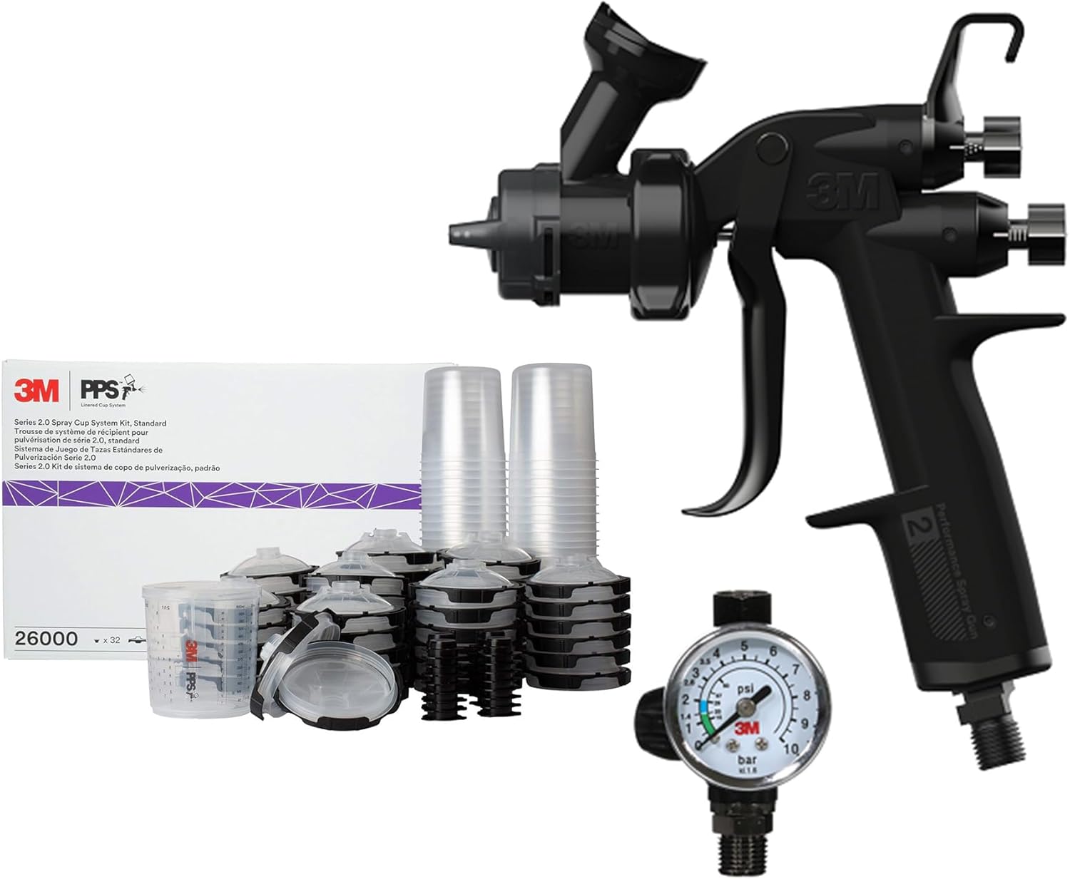 Amazon.com: 3M Performance Spray Gun 2 with Performance Air Flow ...