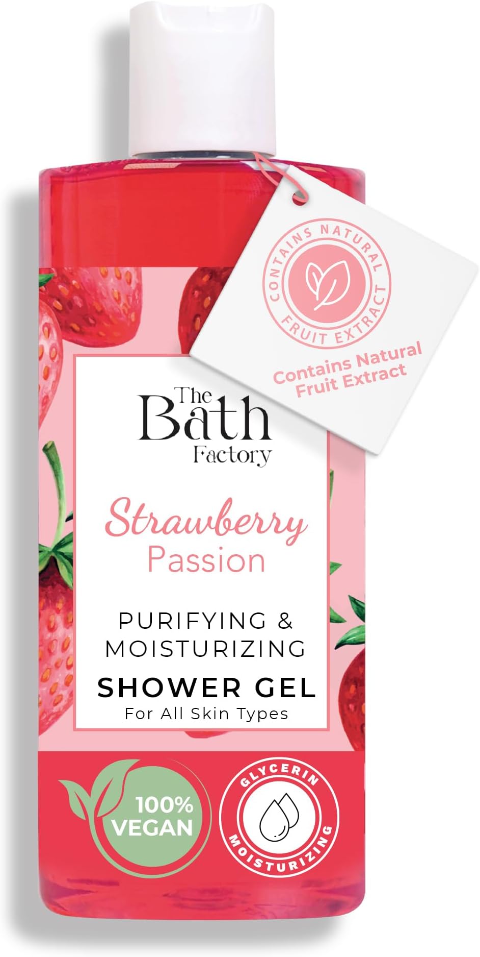 Amazon.com : The Bath Factory ,Strawberry Passion,Shower Gel,13.5 floz ...