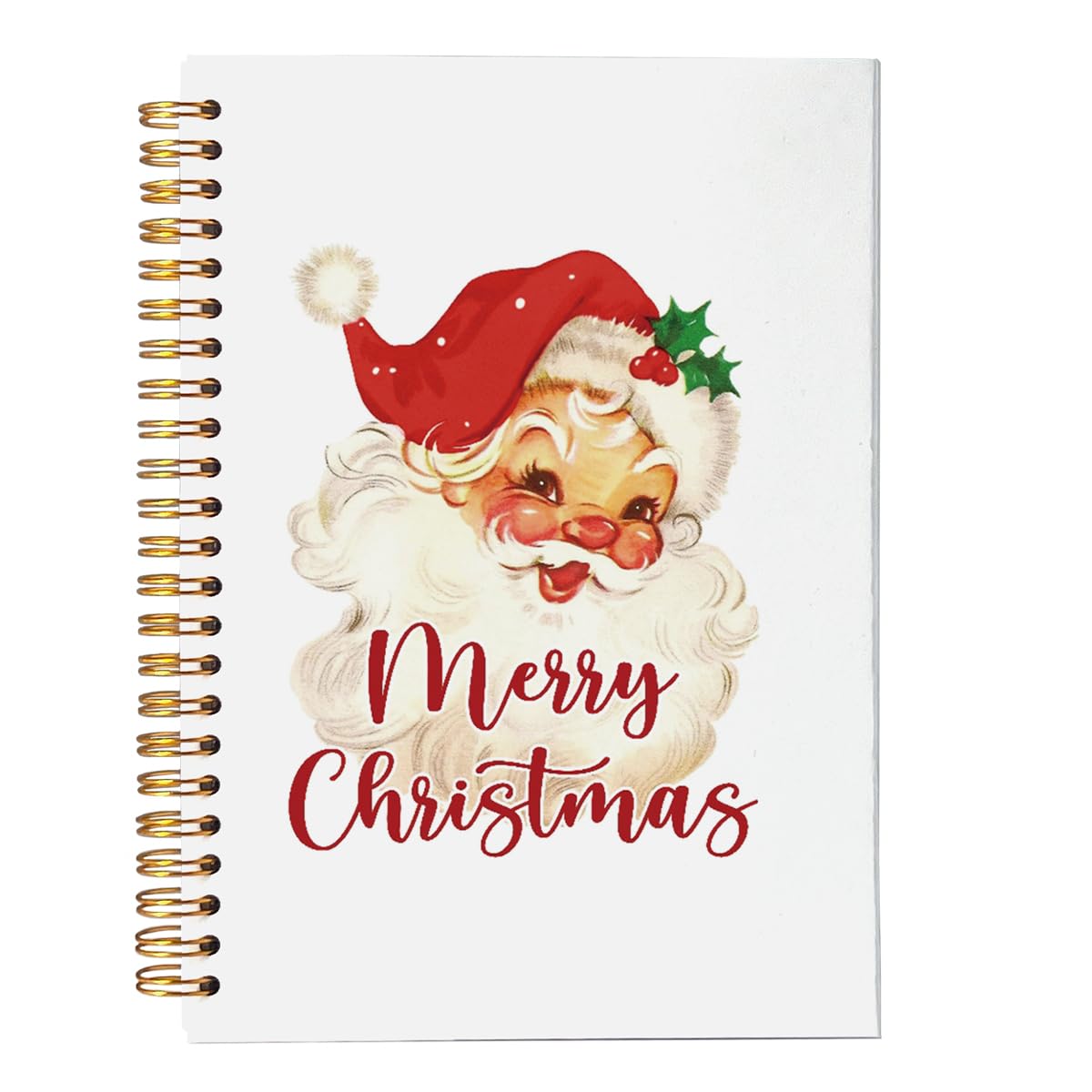 Amazon.com : VNWEK Vintage Santa Christmas Journal Notebook, Santa ...