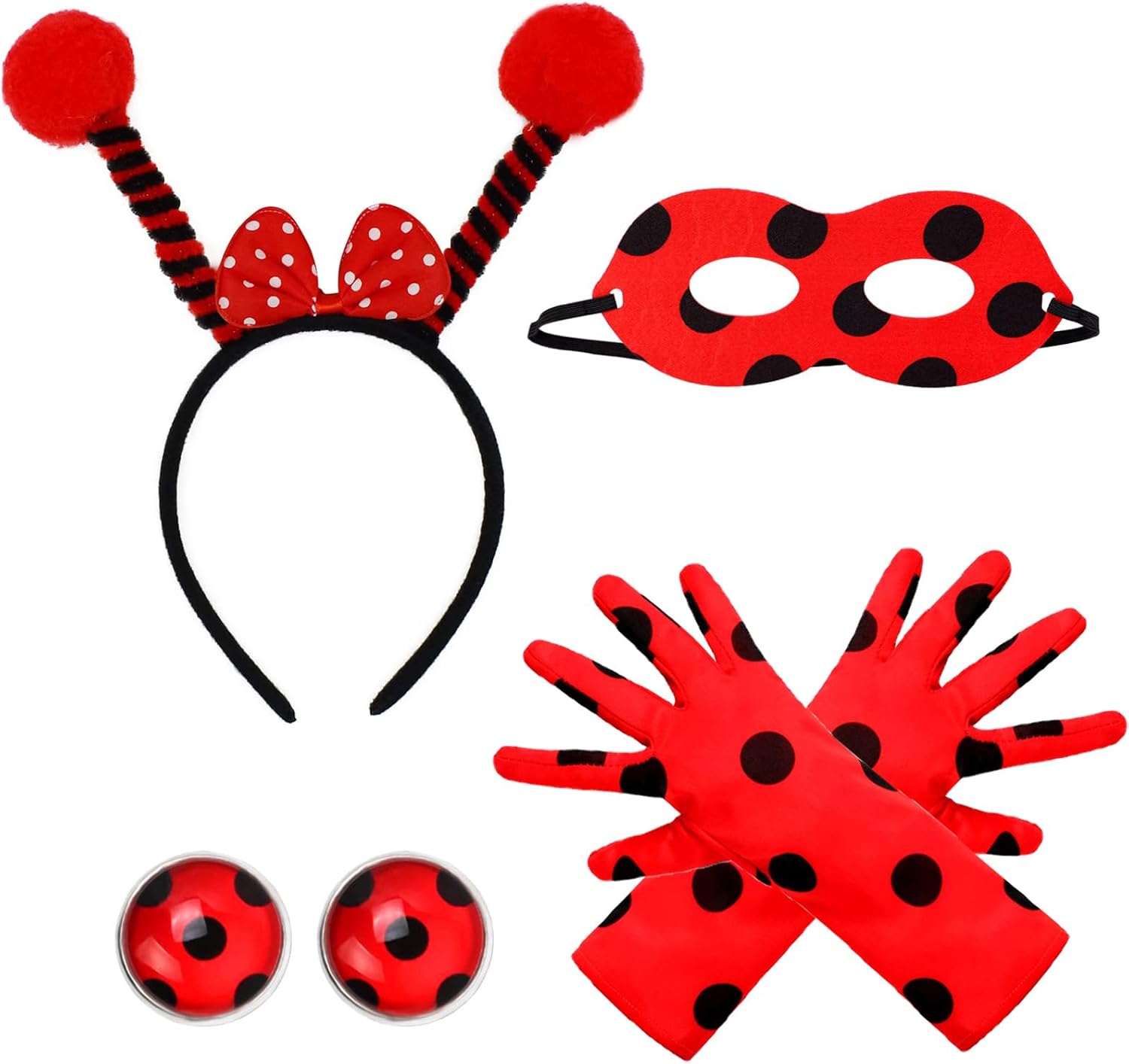 Amazon.com: Ladybug Antenna Bopper Headband Ladybug Wings and Masks ...