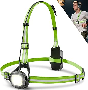 West Biking Running Lights for Runners, 500 Lumens Rechargeable Running ...