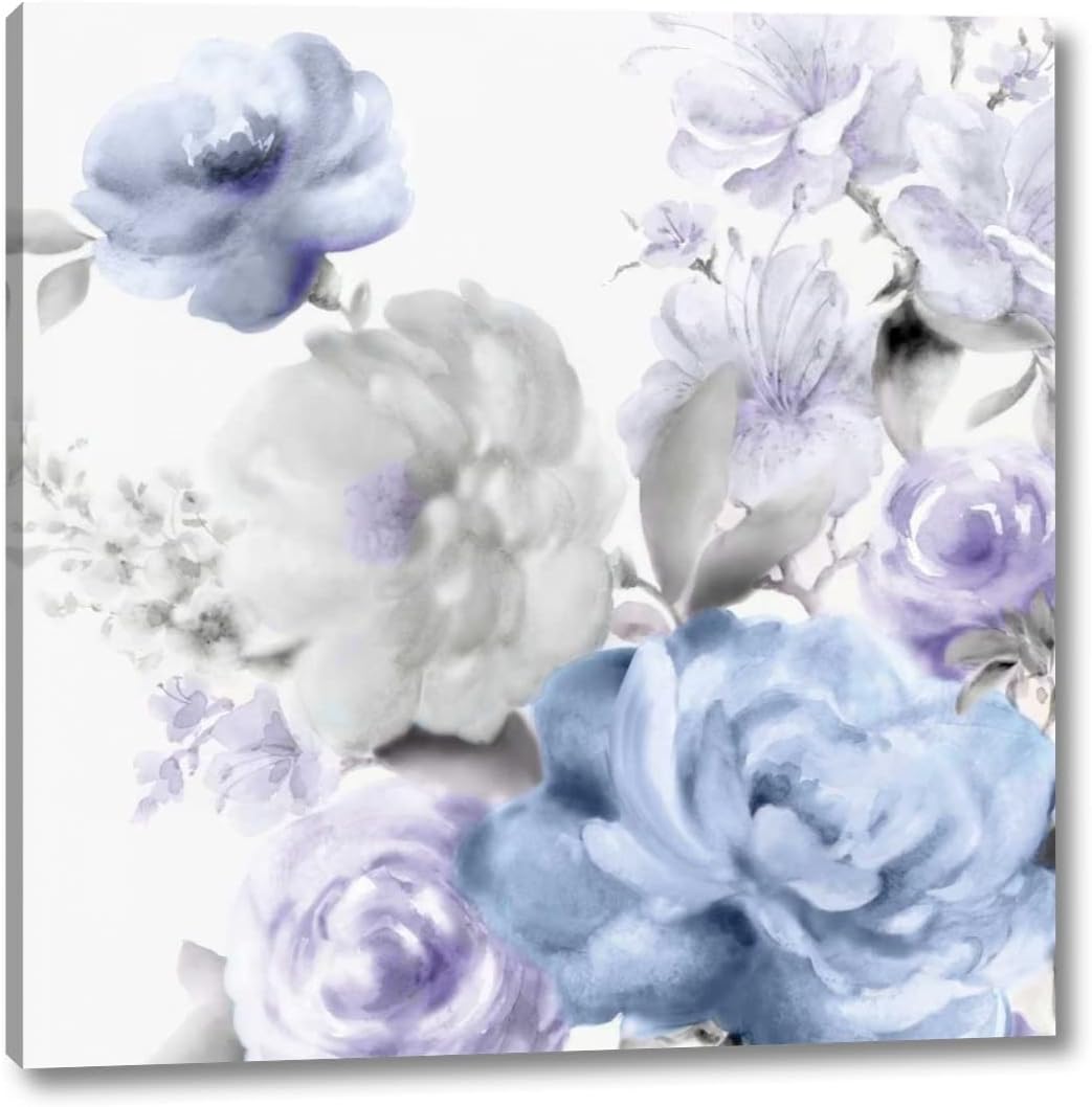 Amazon.com: Light Floral II by Eva Watts - 38" x 38" Canvas Art Print ...