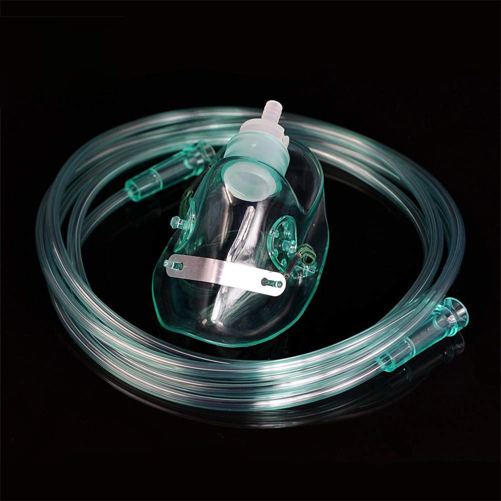 Adult Oxygen Mask with Tube Soft Anatomical Form, Shield Medicine Cup ...