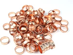 Amazon.com: TMKOOL 100pcs 1" PEX Crimp Rings Copper for Pex Pipe Tube ...
