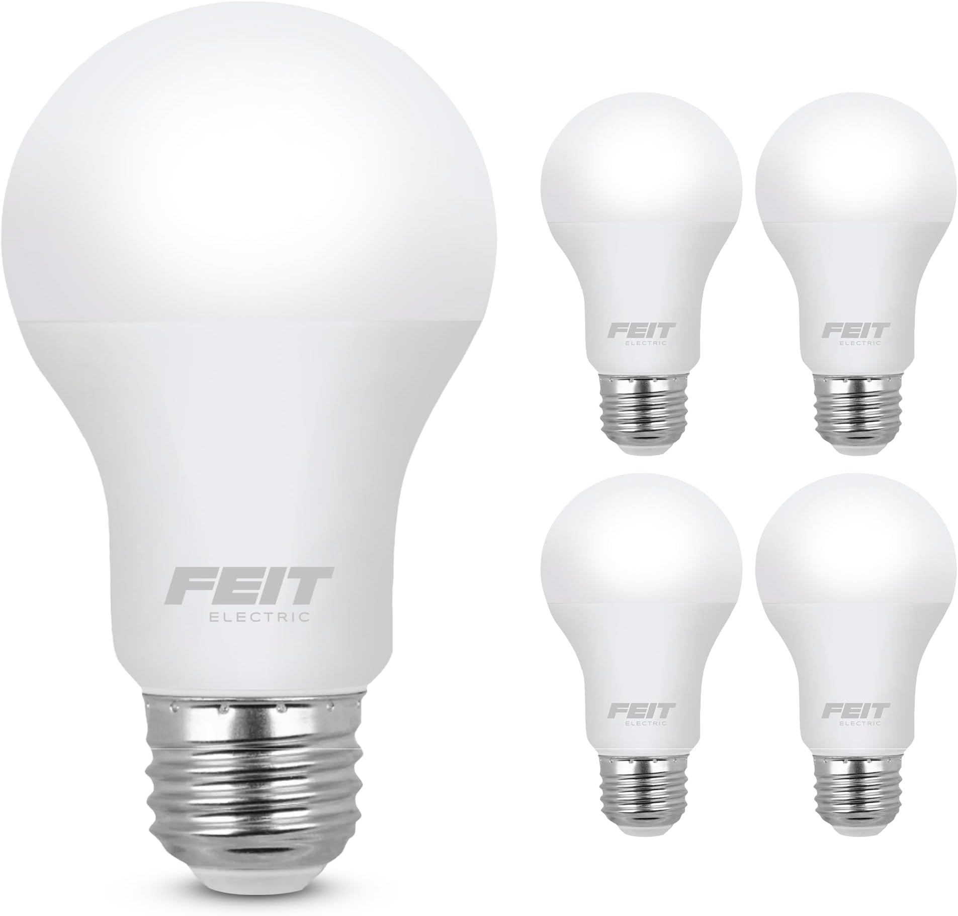 Feit Electric A19 LED Light Bulbs, 40W Equivalent, Non Dimmable, 450 ...