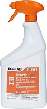Amazon.com: Ecolab Greaselift RTU Non-Caustic Degreaser - 32 FL OZ ...