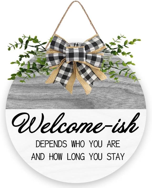 Amazon.com : TREETDOBV Welcome Sign for Front Door, Front Door Decor ...