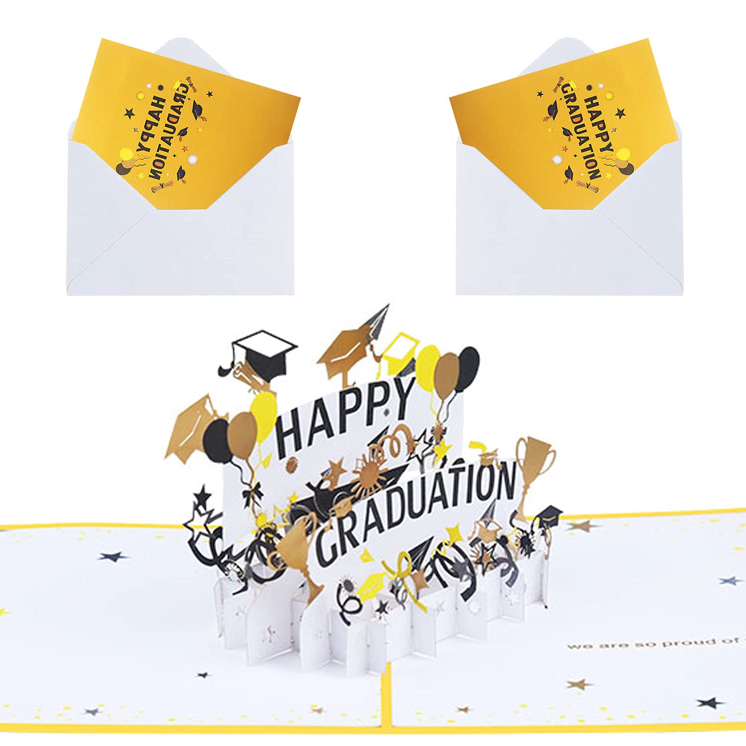Buy 3D Graduation Pop Up Card Signature Paper Wonder Graduation Pop Up ...