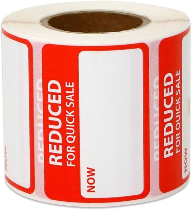 Amazon.com : Reduced for Quick Sale Now for Retail Clearance Price Tag ...