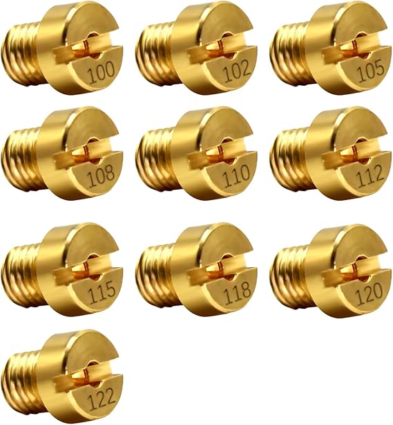 Vergaser Düsen, 10 PCS M6 Vergaser Düse Hauptdüsenset Satz, für 12mm ...