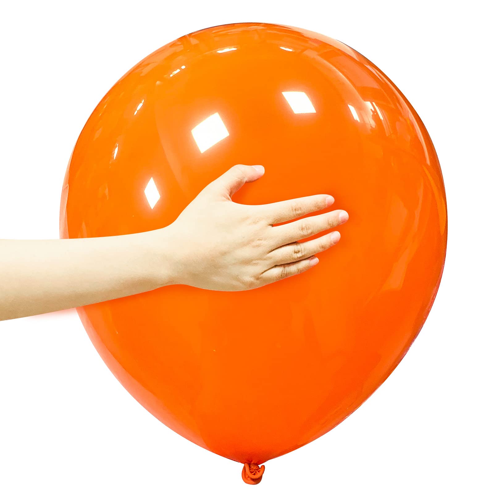 Amazon.com: 18 Inch Orange Balloons 12 Pack Large Latex Party Balloons ...