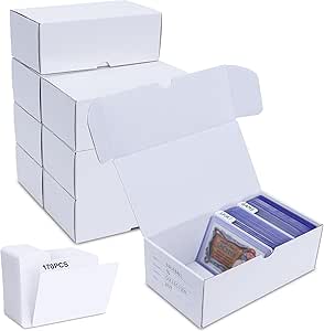 Amazon.com: Leyzan Toploader Storage Box, 8-Pack•100 Count Corrugated ...