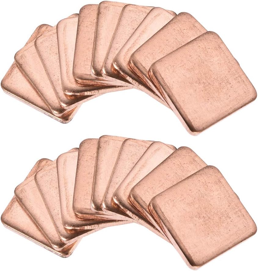 Amazon.com: Easycargo 4pcs 40mm Copper Pad Shim Thermal Kit, Cooler ...