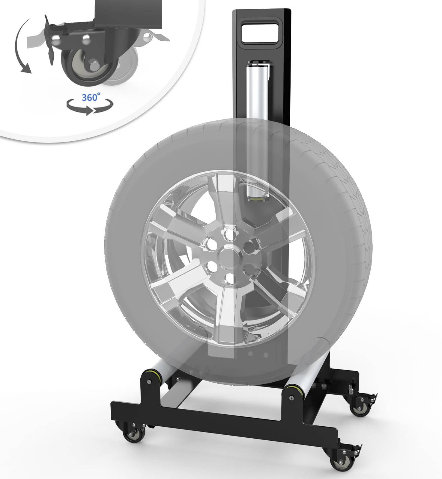 Amazon.com: Gedlex Rolling Wheel Detailing Stand Wheel Cleaning Stand ...