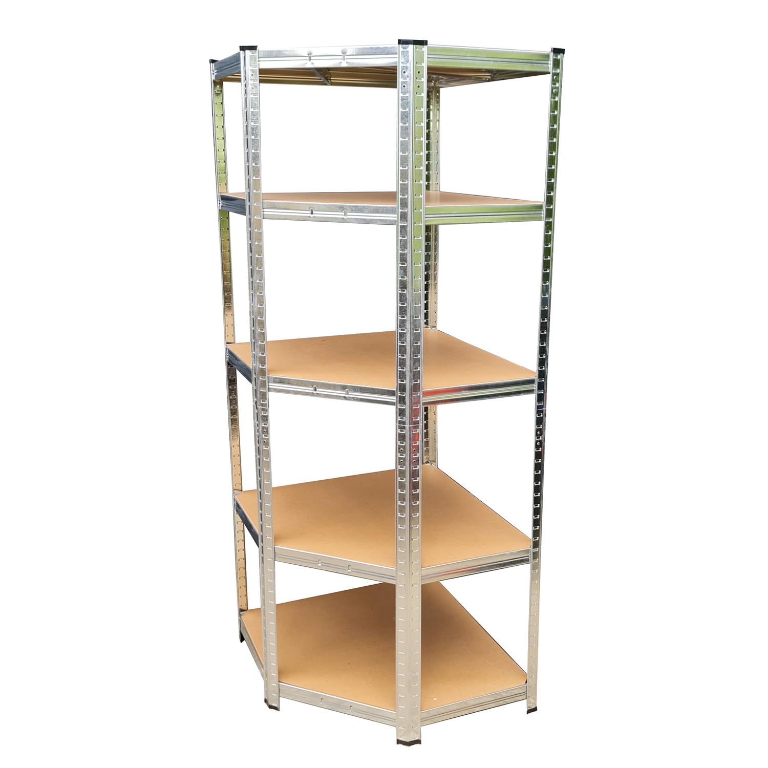 TAHA® Heavy Duty Corner Galvanised Steel Shelving Garage Racking Unit ...