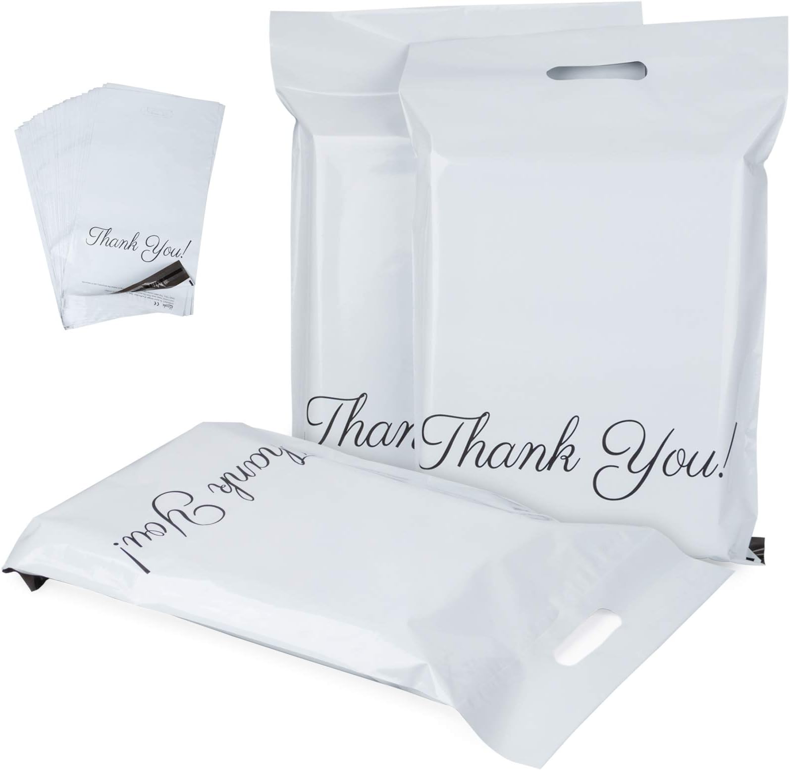Homewit 30 pcs White Mailing Bags 14 x 18 Inch (350 x 450mm),Tote ...