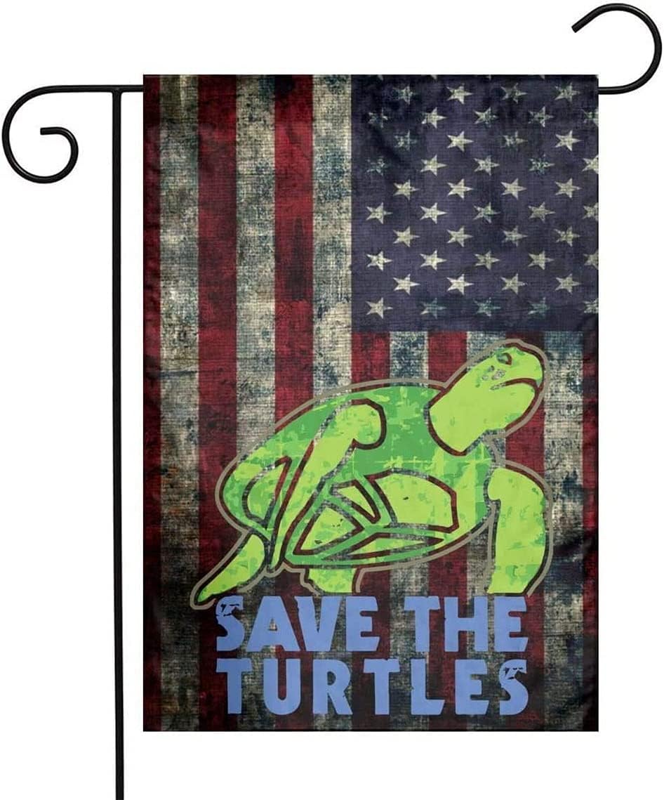 Amazon.com : Save The Sea Turtles Art Garden Flag Vertical Welcome ...
