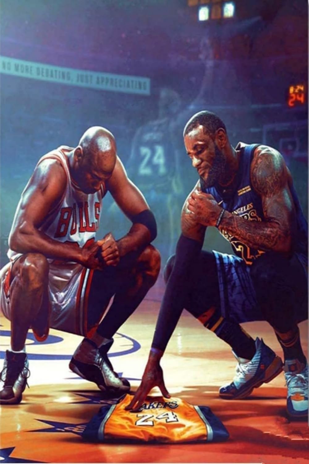 Amazon.com: egjxal Basketball Star Diamond Art by Numbers 5D Full Round ...