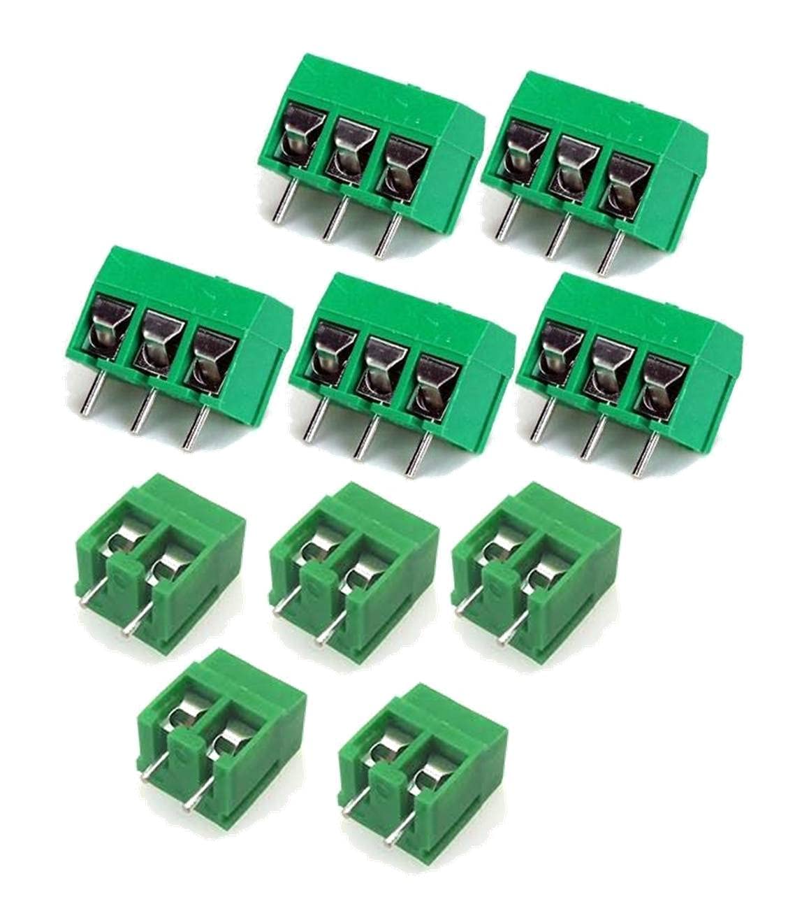 ILTPL - (PACK OF 5) 2 Pin 3 Pin Terminal Block Wire Connector Pcb Mount ...
