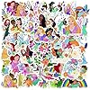 Amazon.com: Cute Princess Stickers for Girl, 50pcs Kawaii Cartoon ...