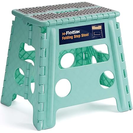 Amazon.com: Casafield 9" Folding Step Stool with Handle, Black ...