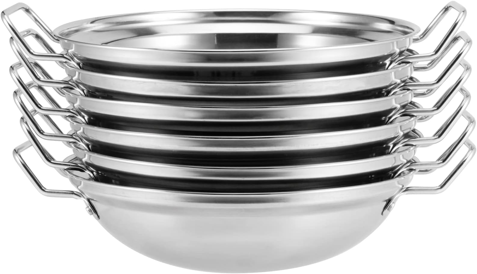 Sunnex by Chefline Set of 2 Stainless Steel Balti Serving Dish 13cm/5 ...