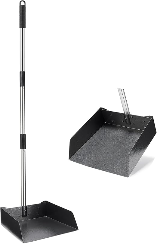 Amazon.com: Yangbaga Dust Pans with Long Handle - 39” Heavy Duty Metal ...