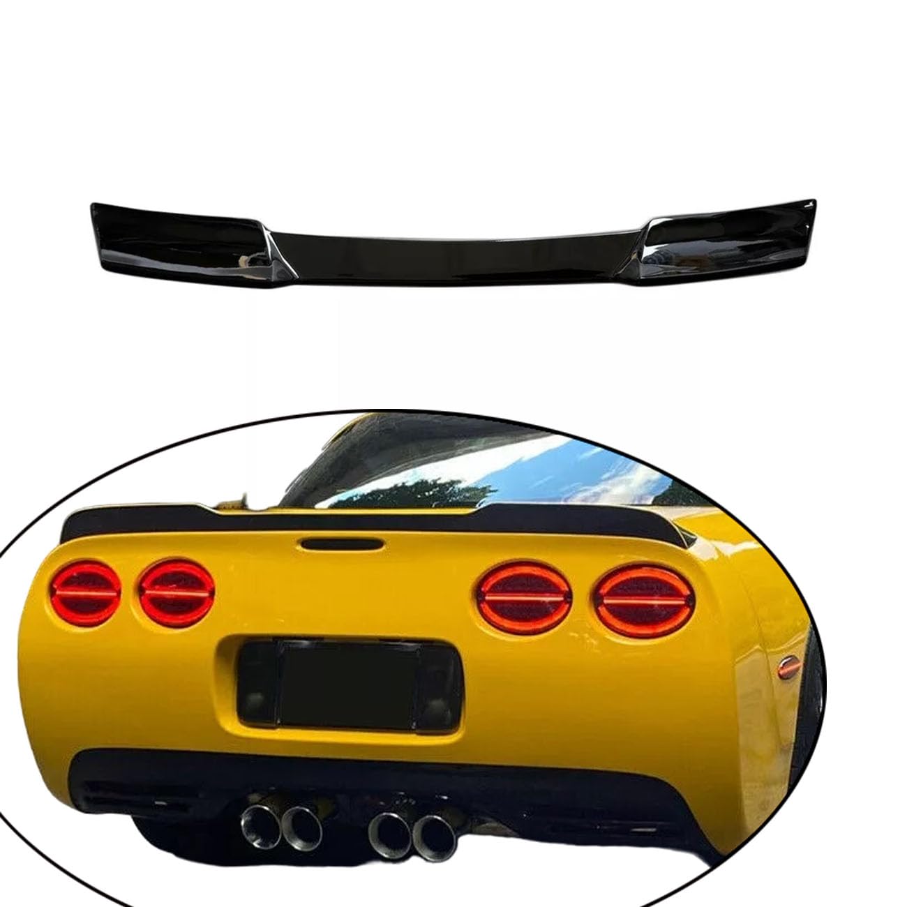 Amazon.com: Rear Spoiler Wing Rear Trunk Lid Wing Spoiler Compatible ...
