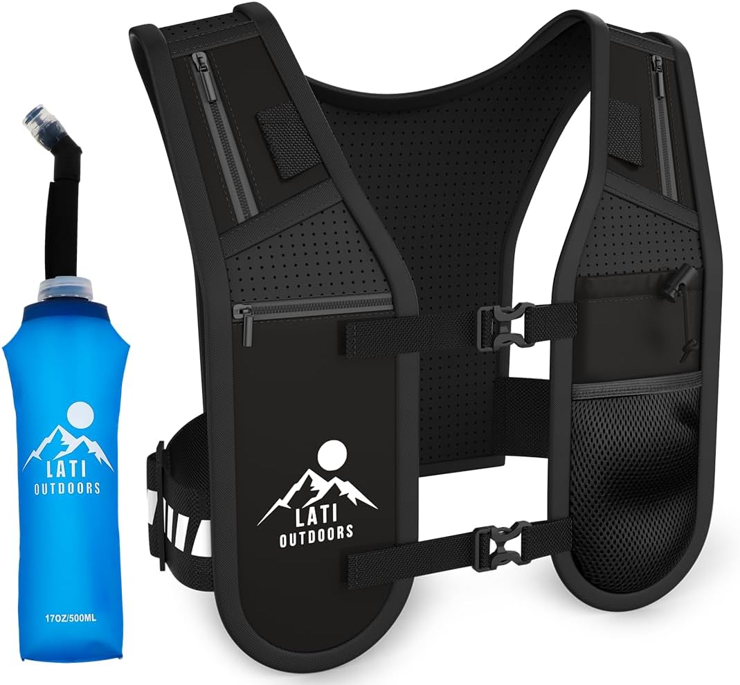 Lati Outdoors Running Vest with Waterproof Phone Pouch - Breathable ...