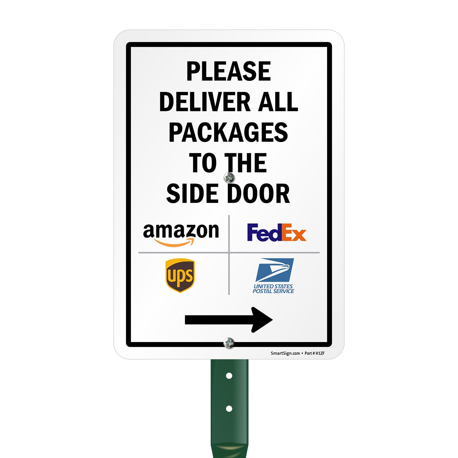 Amazon.com: SmartSign “Please Deliver All Packages to The Side Door ...