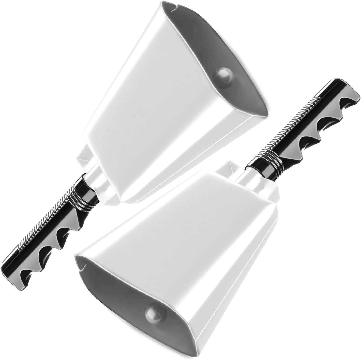 Amazon.com: 2 pack 10 in. steel cowbell/Noise makers with handles ...