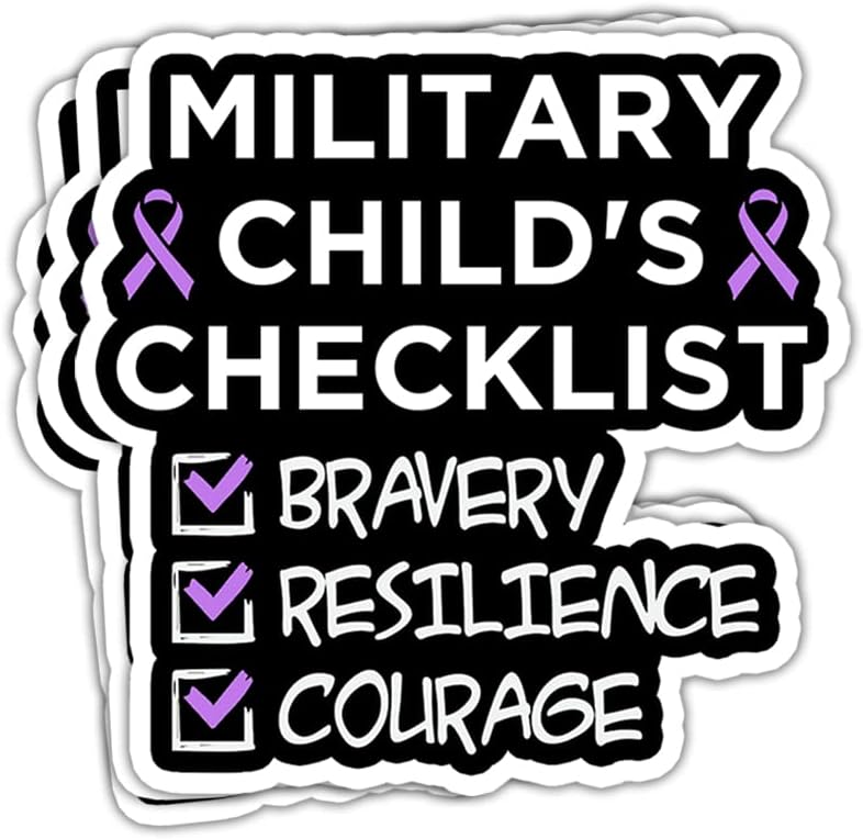 Amazon.com: HOSALA (3Pcs) Military Child's Checklist Sticker Month of ...