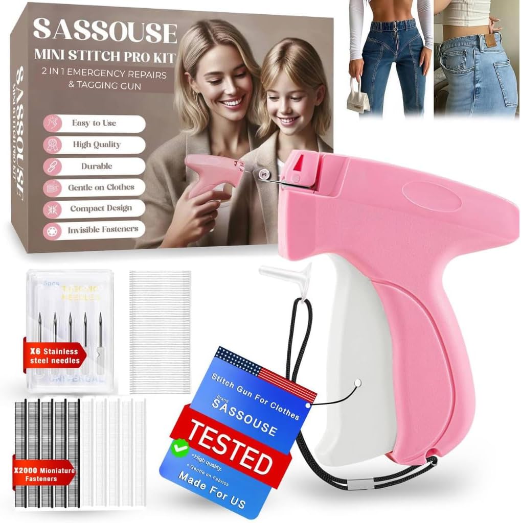 Amazon.com: 2in1 The Original Stitch Gun for Clothes & Stitchy Tagging ...