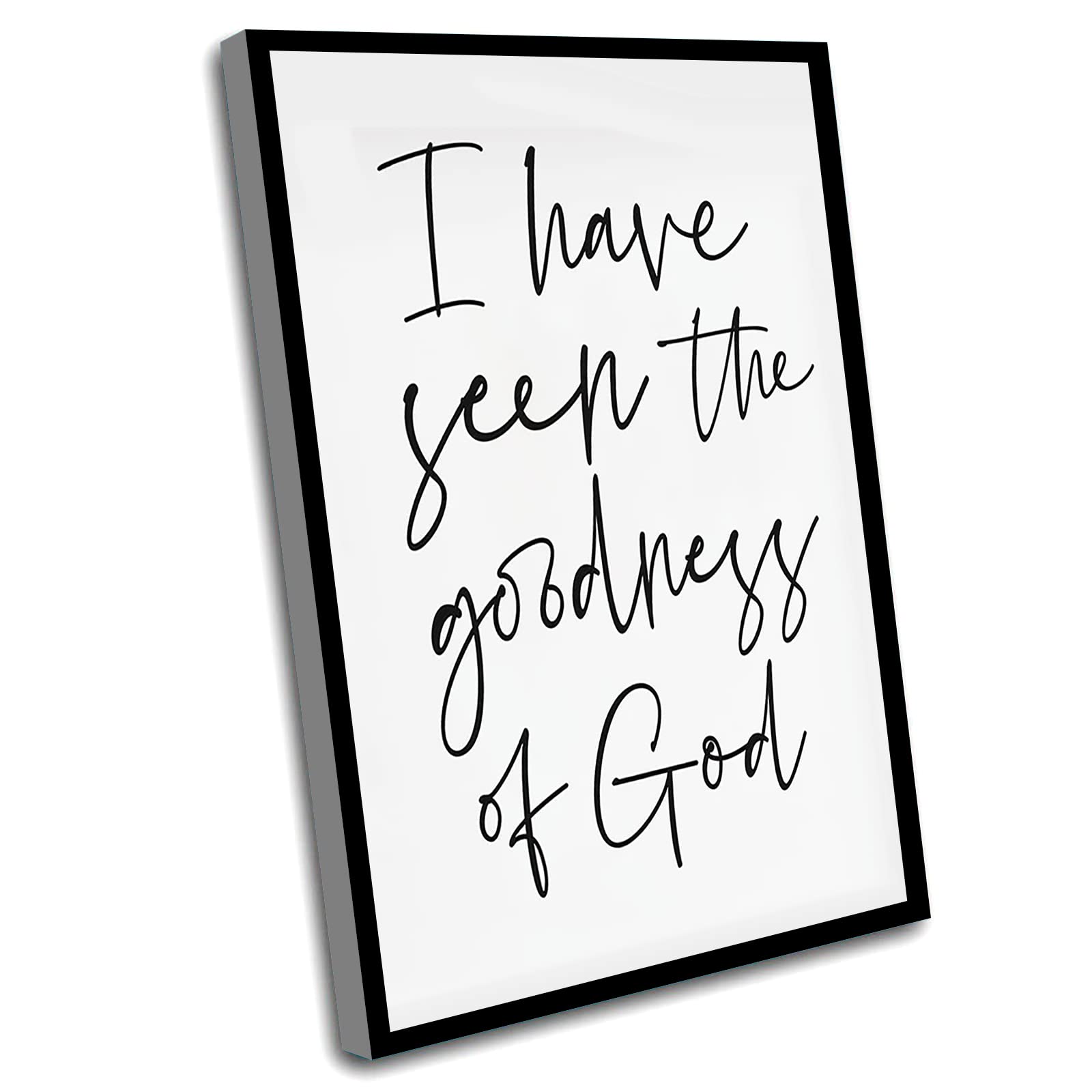 Amazon.com: Framed Inspirational Wall Art,I Have Seen The Goodness Of ...