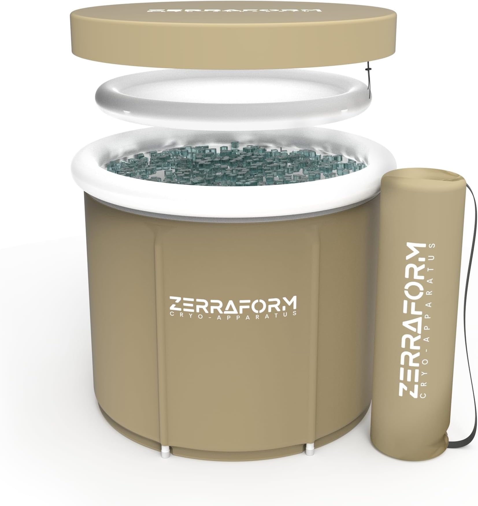 Clim8 Ice Bath Outdoor for Recovery: 75cm Freestanding Cold Plunge Tub ...